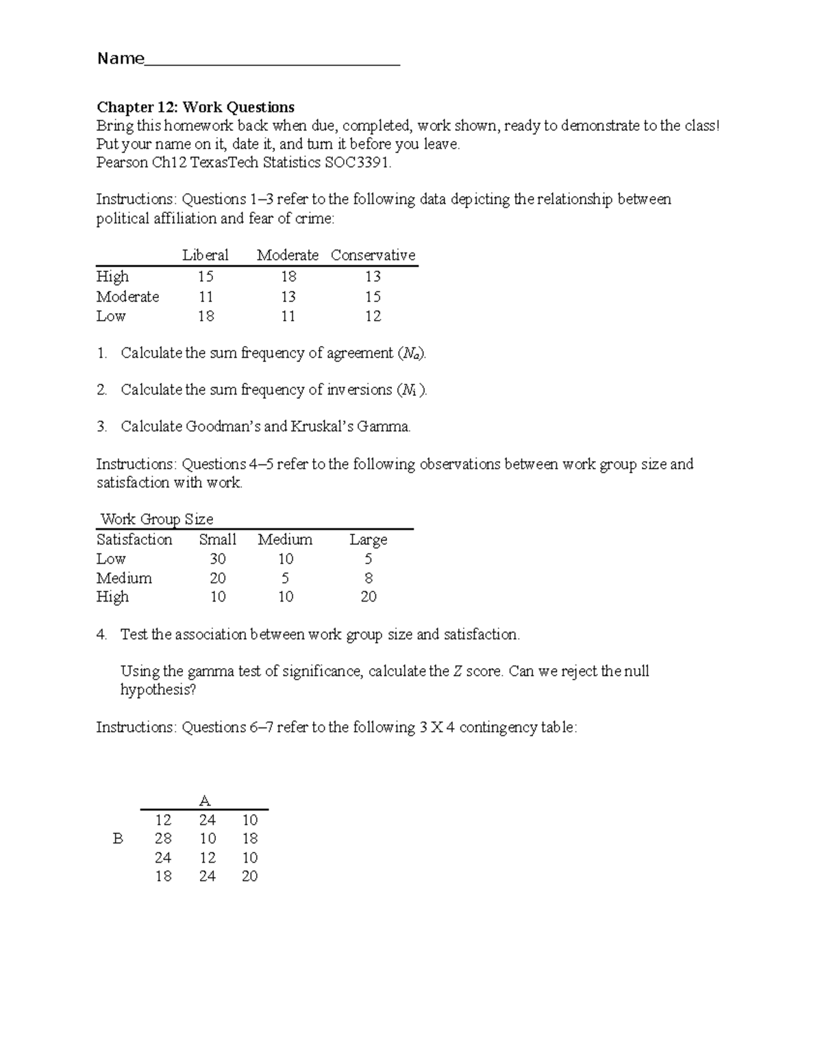 Levin Hmwk Ch 12 - homework - Name Chapter 12: Work Questions Bring ...
