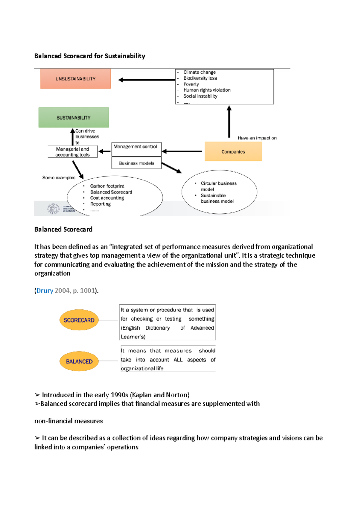 Balanced Scorecard for Sustainability - Balanced Scorecard for ...