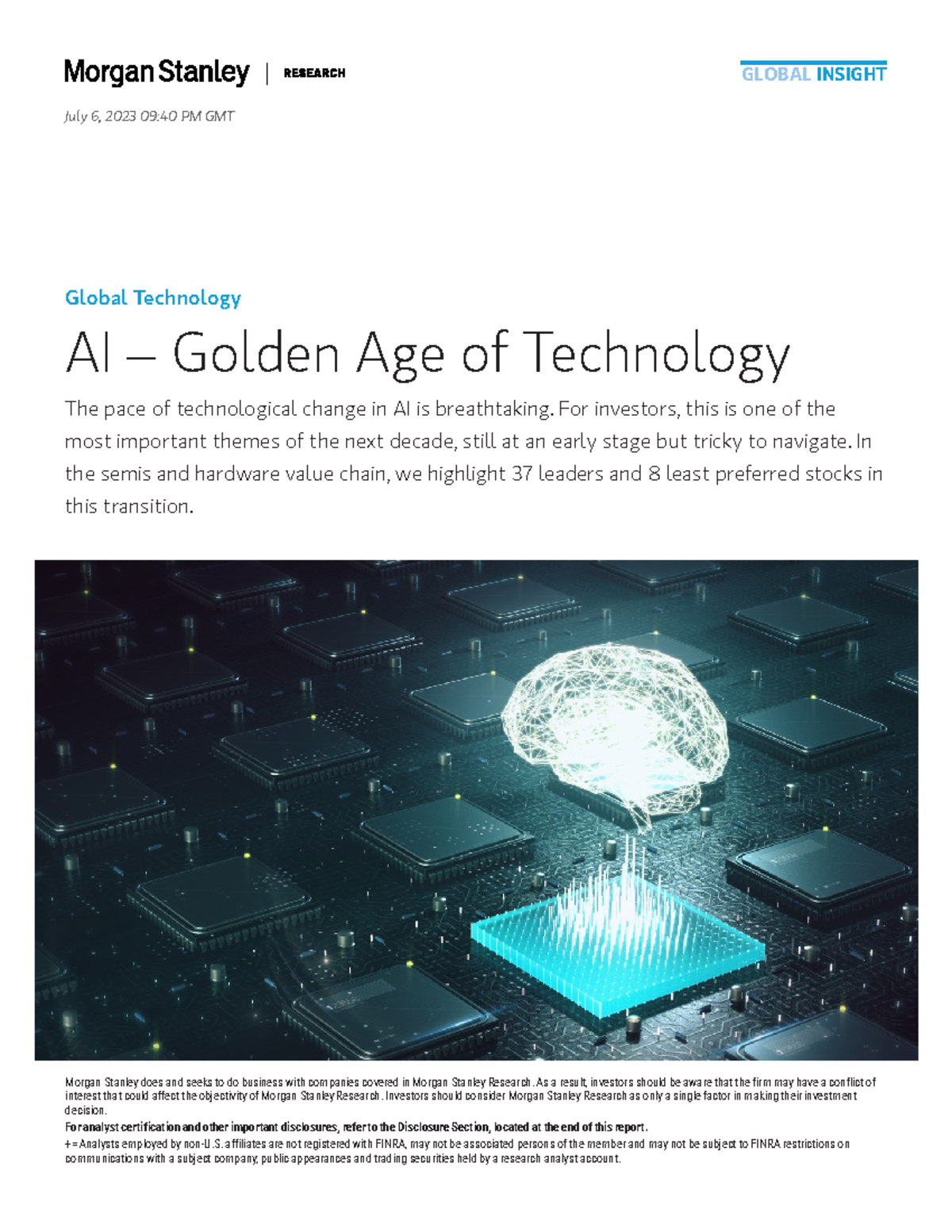 2023.07 AI Tech Cycle MS - M Global Technology AI – Golden Age of ...