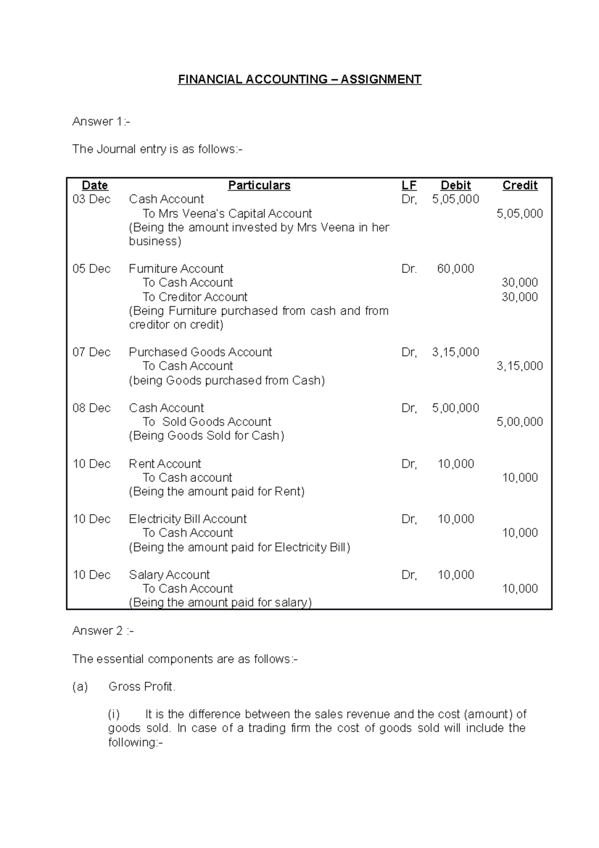 Financial Accounting - 1. Prepare the journal by recording the ...