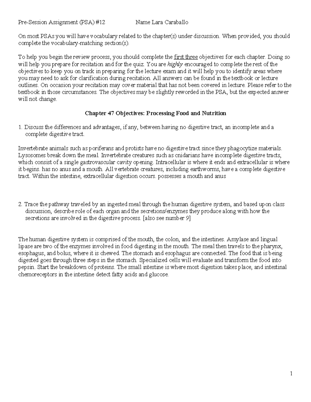 PSA 12 SP24 - Answering question from the given from the worksheet ...