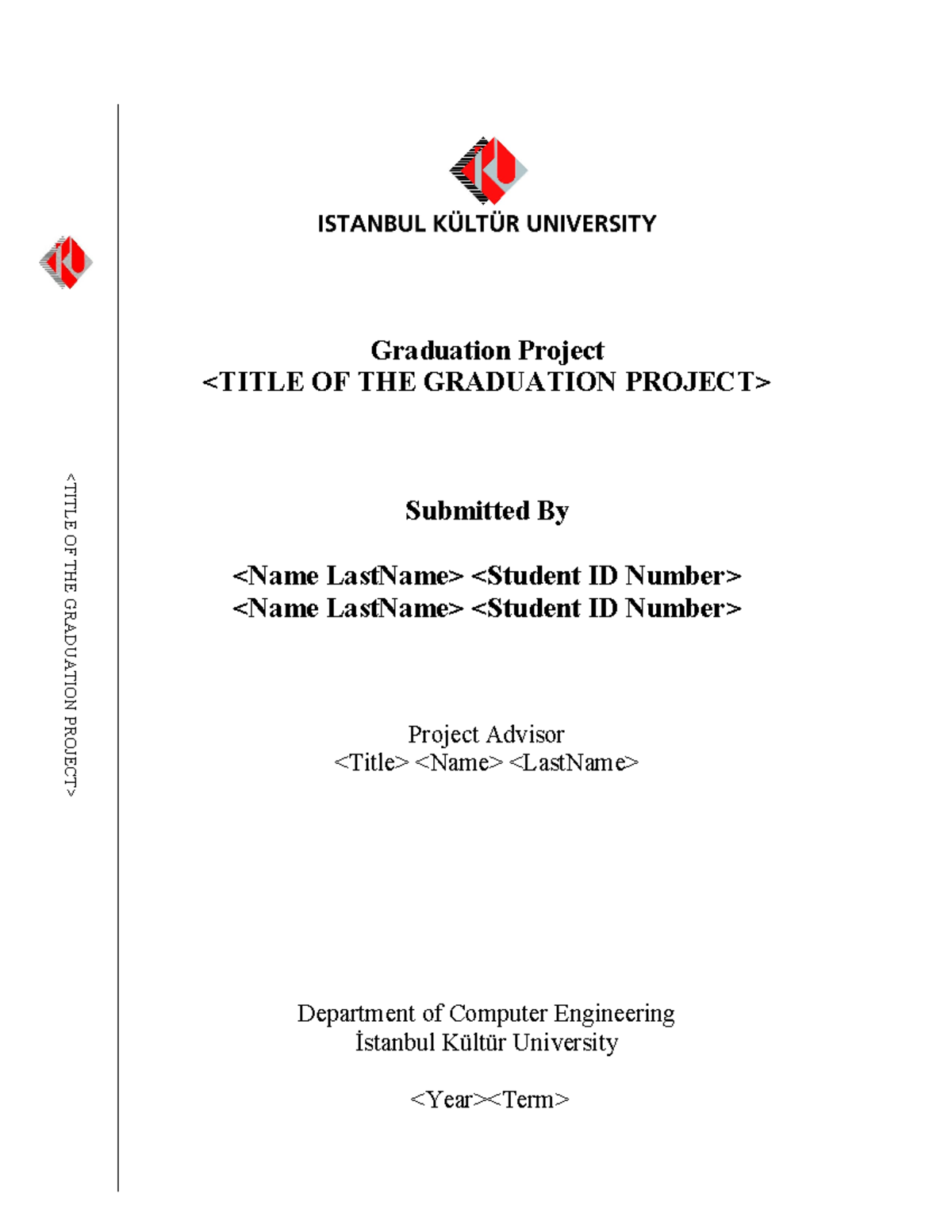 Graduation Project Report Template New 13 - Graduation Project