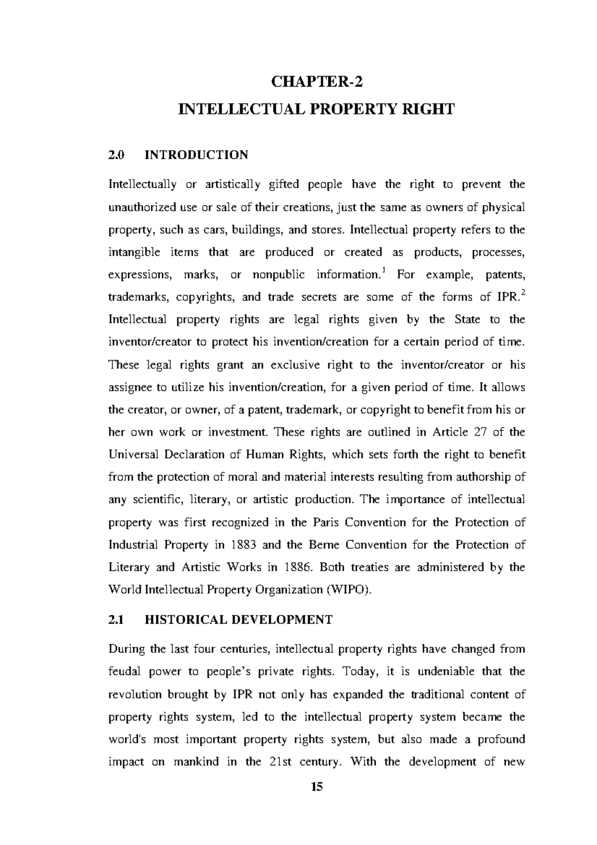 50327 General Concept OF Intellectual Property Rights - CHAPTER ...