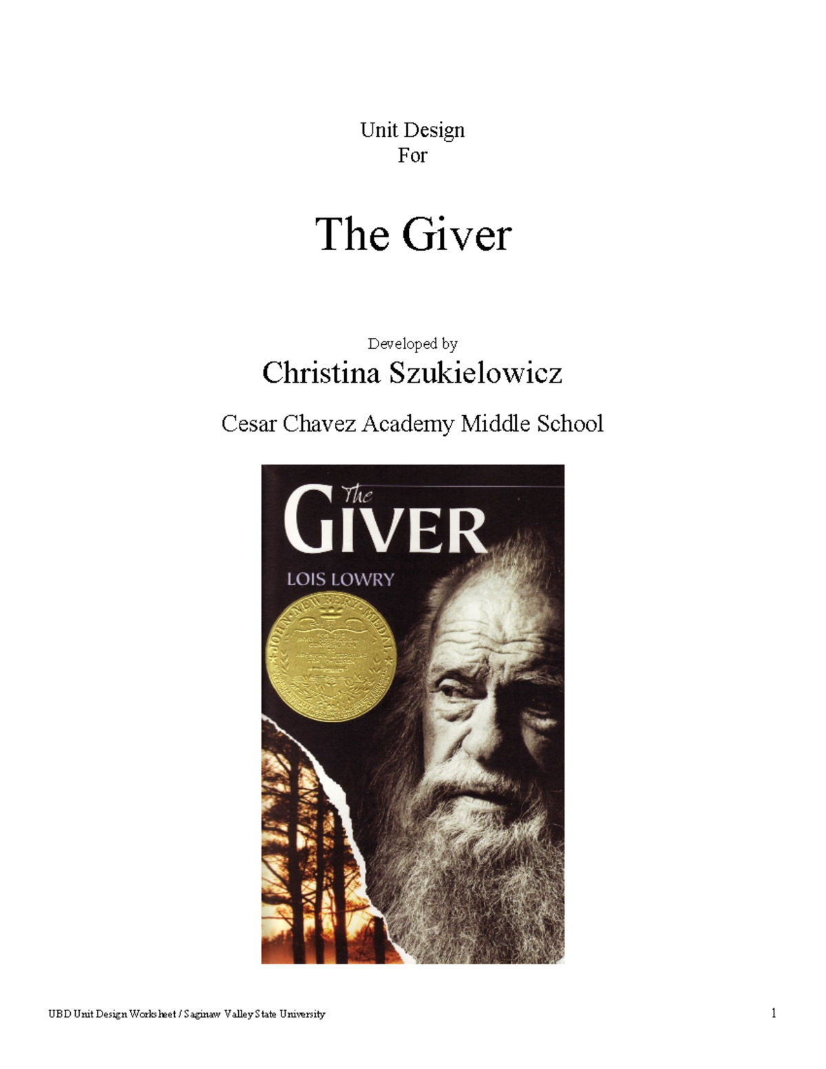 SUPO Ub D The Giver Gr8 Szukielowicz 2014 - Unit Design For The Giver ...