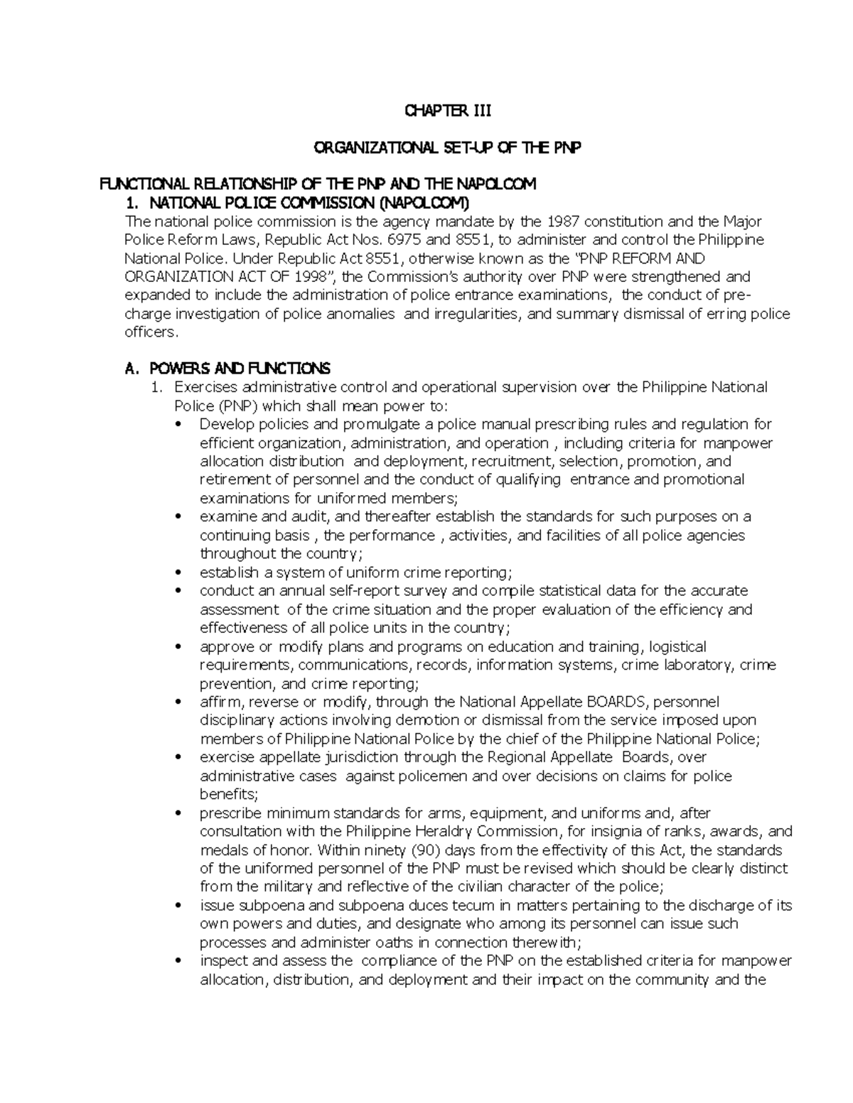 Chapter 3 and 4 - qyyyyyyyyyyyyyyyyyyyyy - CHAPTER III ORGANIZATIONAL ...