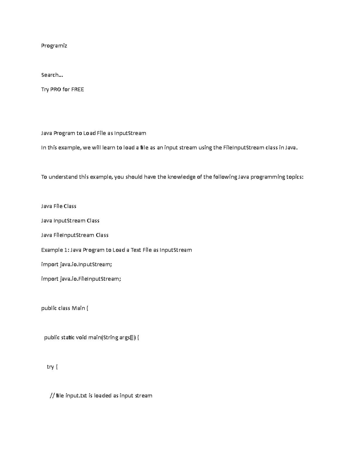 Java 107 Assignment Programiz Search Try Pro For Free Java