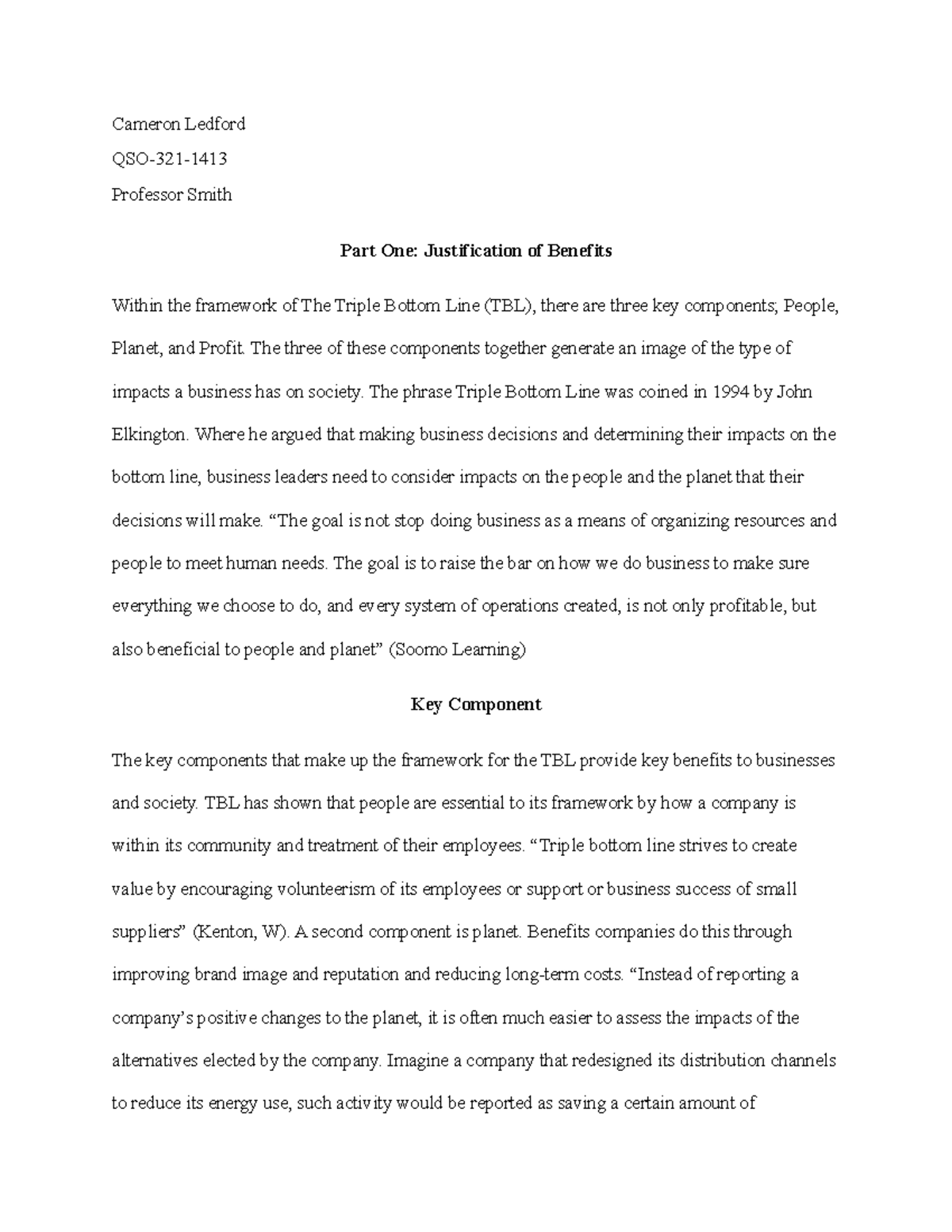 QSO321 7-2 Project - Cameron Ledford QSO-321- Professor Smith Part One ...