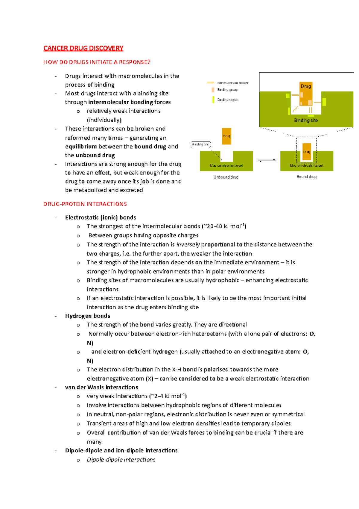 Cancer Drug Discovery - Lecture notes 1 - CANCER DRUG DISCOVERY HOW DO ...