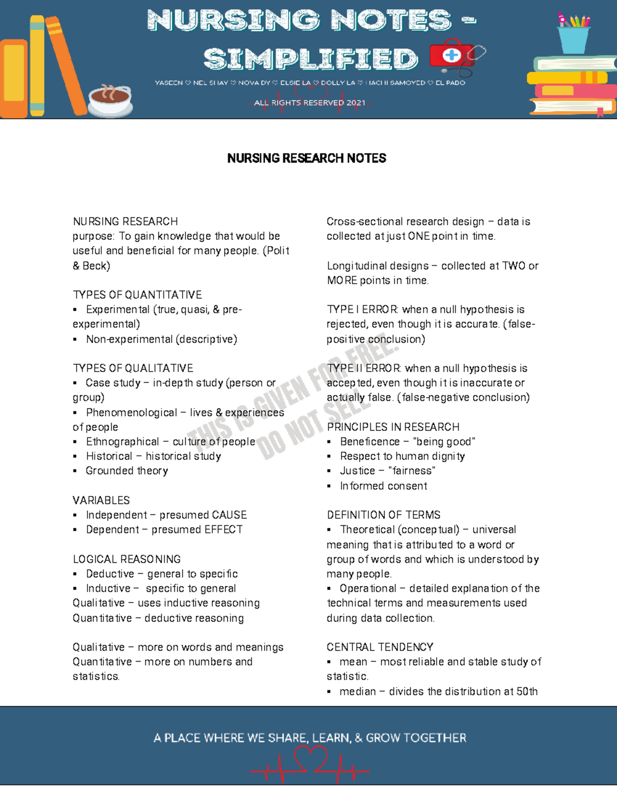 Nursing-research-notes compress - NURSINGRESEARCHNOTES NURSINGRESEARCH ...