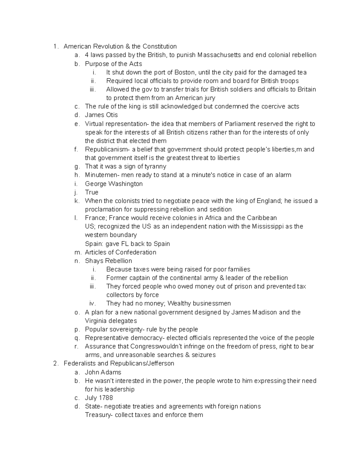 American Revolution and constitution - American Revolution & the ...