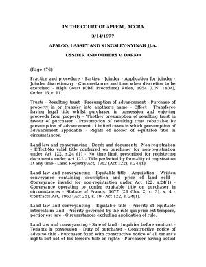 ADU KOFI DJIN VS Seidu MUSA Baako - ADU KOFI DJIN vs. SEIDU MUSA BAAKO ...