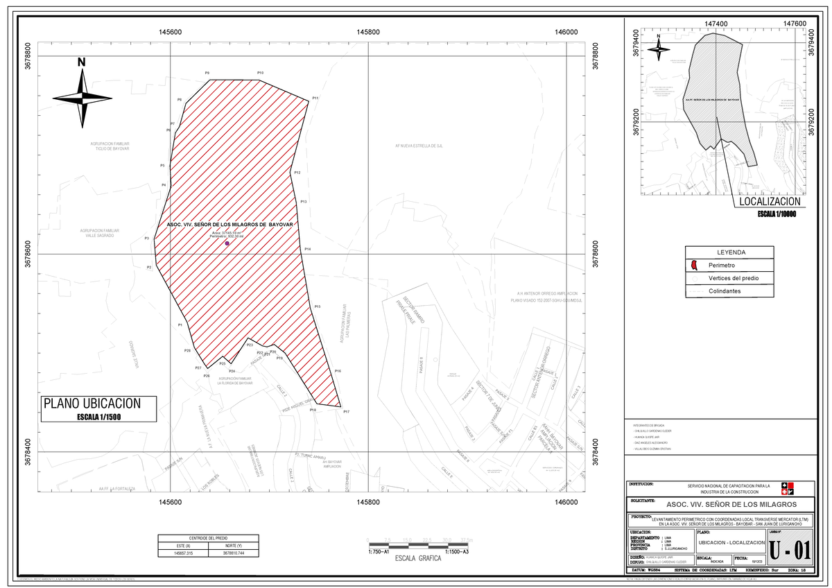 Plano Ubicacion - PASAJE S/N PSJE. LOS ROBLES CALLE 2 PSJE. 8 DE ...