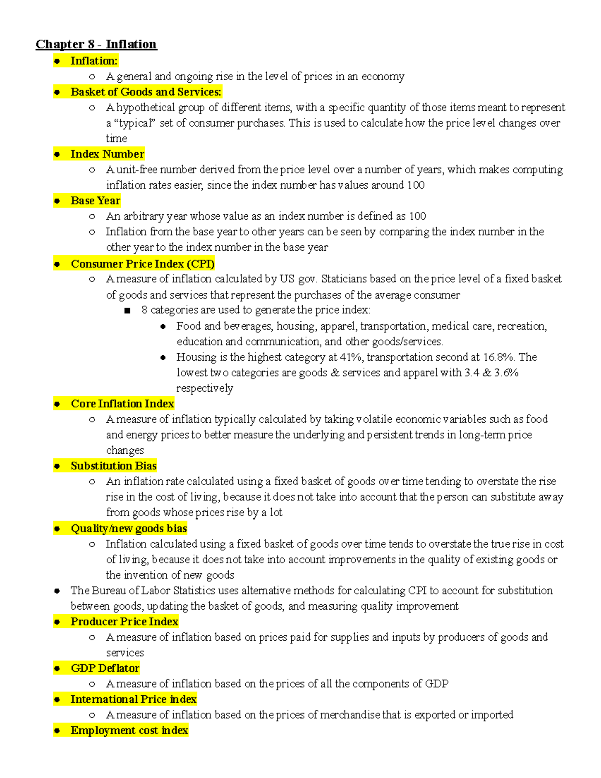 Chapter 8 - Inflation - Macroeconomics with Liang Wang - Chapter 8 ...