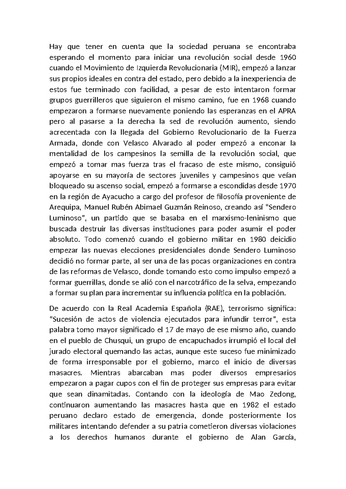 Pueden considerarse a las reformas de la Primera Fase - Hay que tener ...