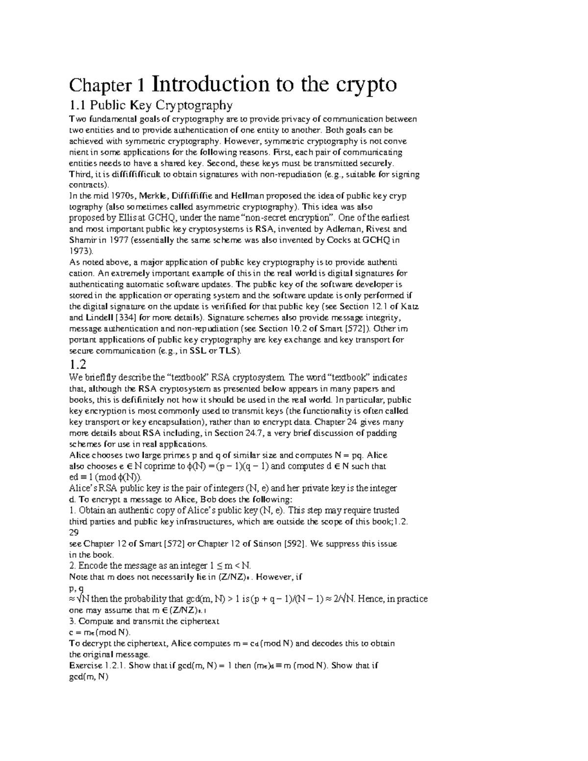 Chapter 1 Introduction to the crypto - Chapter 1 Introduction to the ...