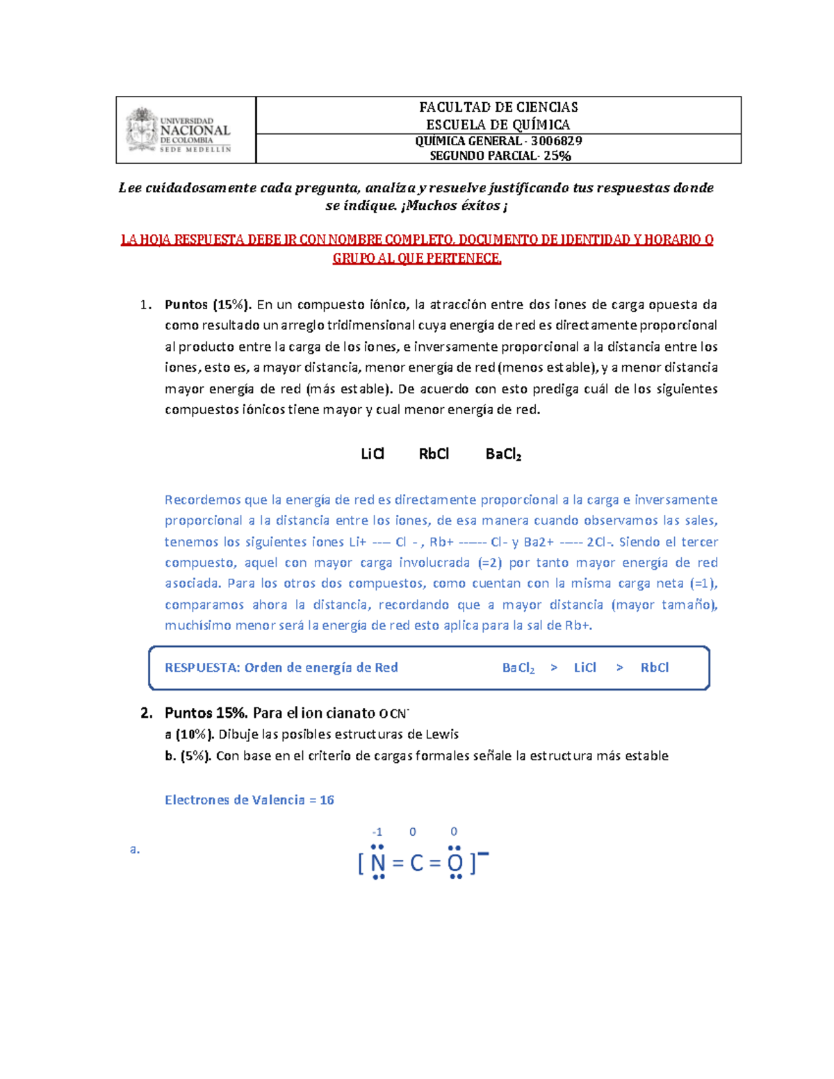 Segundo Parcial Quimica General Karol Zapata 2021 Corregido - FACULTAD ...