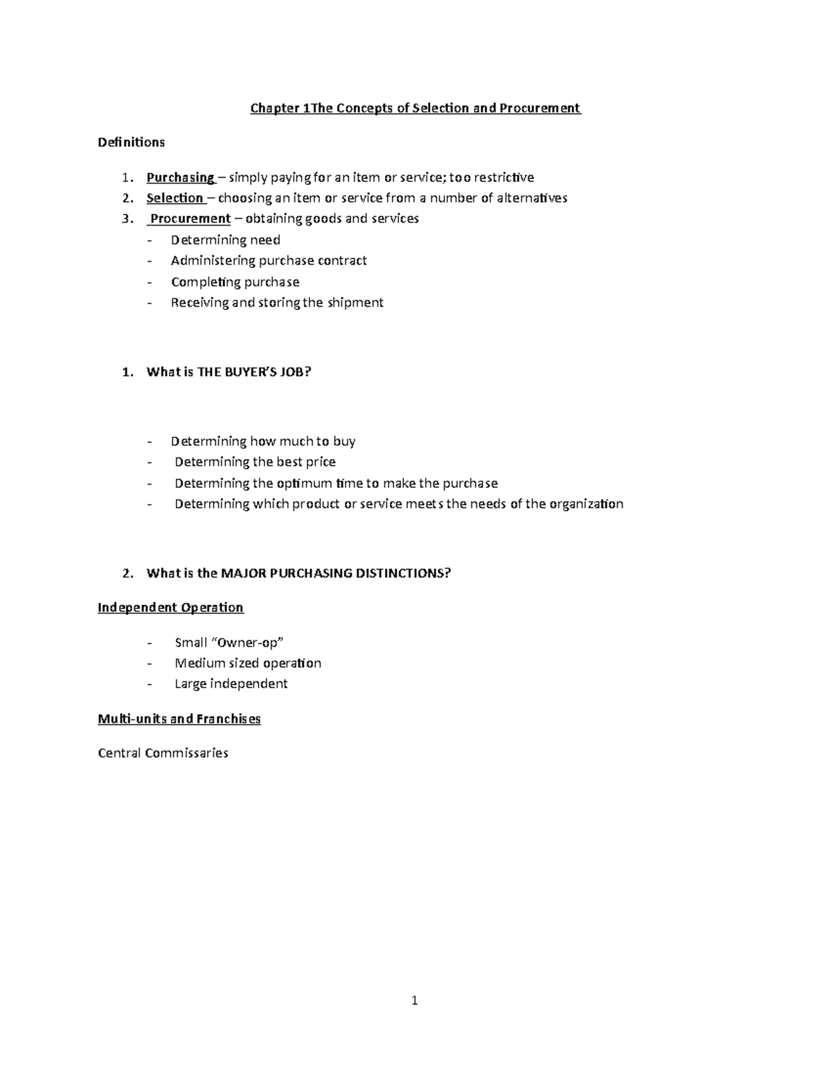 Chapter 1 5 6 And 8 Purchasing Chapter 1The Concepts Of Selection chapter-1-5-6-and-8-purchasing-chapter-1the-concepts-of-selection