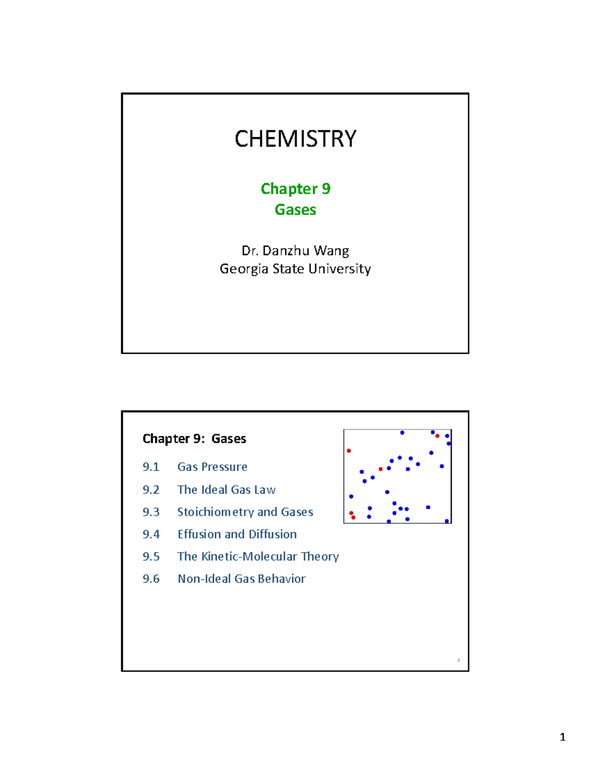 Chapter 9 PPT - Lecture powerpoint - CHEMISTRY Chapter 9 Gases Dr ...
