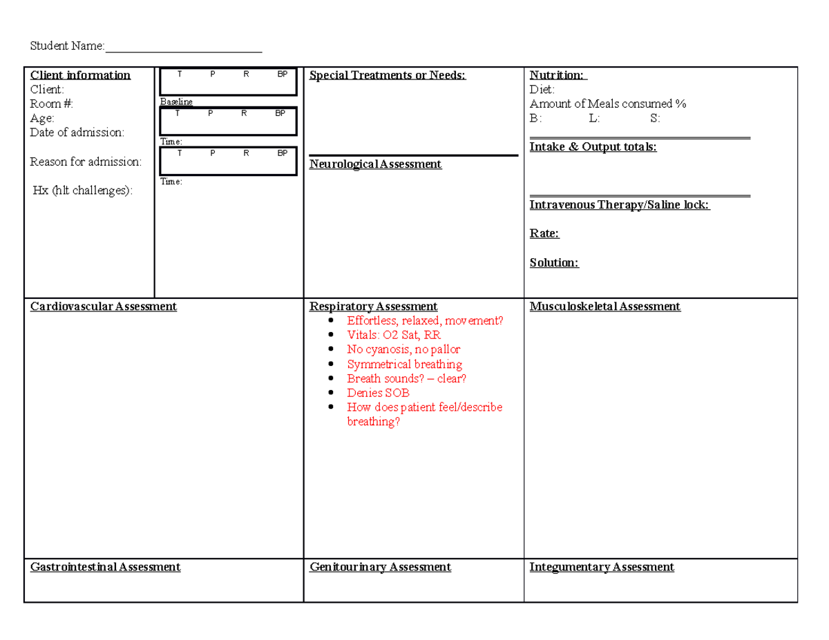 Complete Worksheet for Systems - Student Name ...