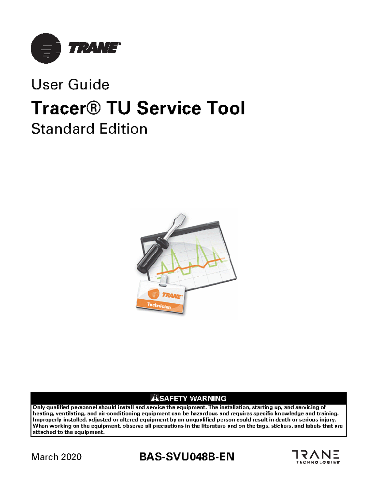 Tracer® TU Service Tool - Tracer® TU Service Tool Standard Edition User ...