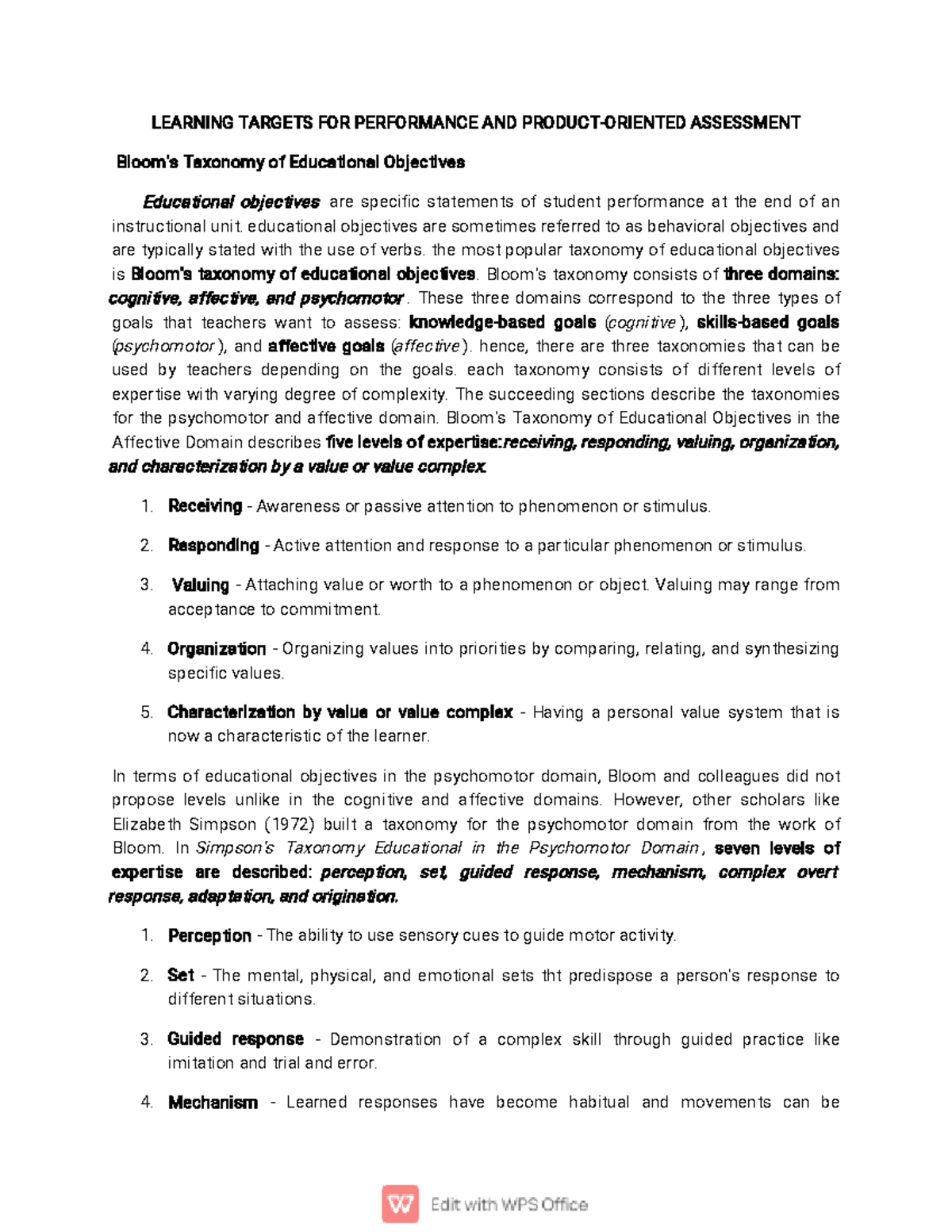 TED2208 Learning Target in Social Studies - - Studocu