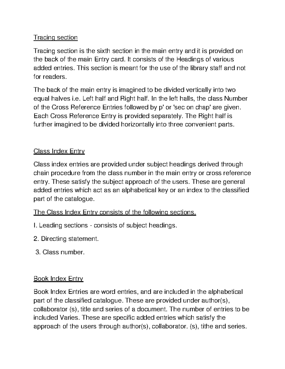 Tracing section - Tracing section Tracing section is the sixth section ...