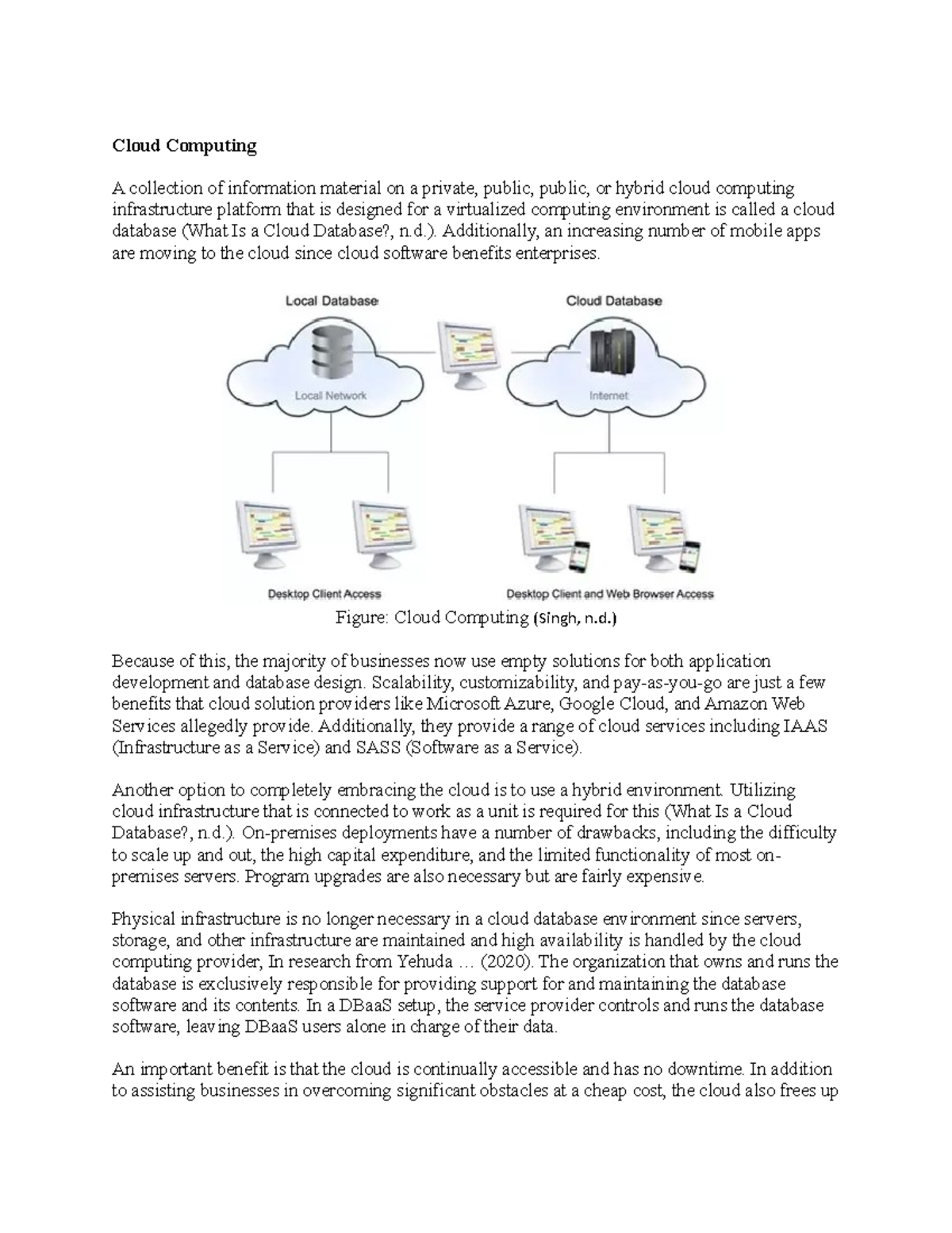 Unit 8 Discussion forum Database 2 - Cloud Computing A collection of ...
