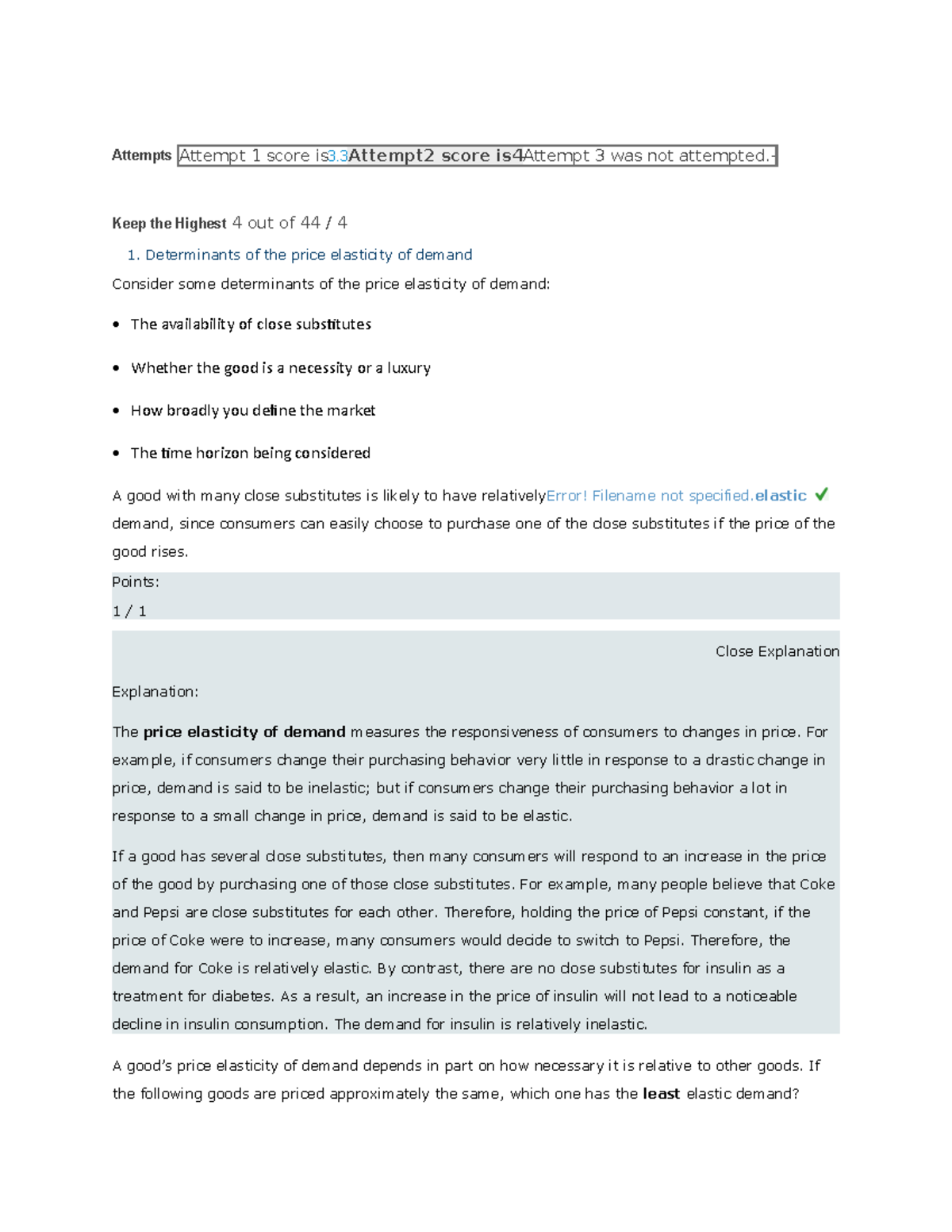 Determinants Of Price Elasticity Of Demand Studocu