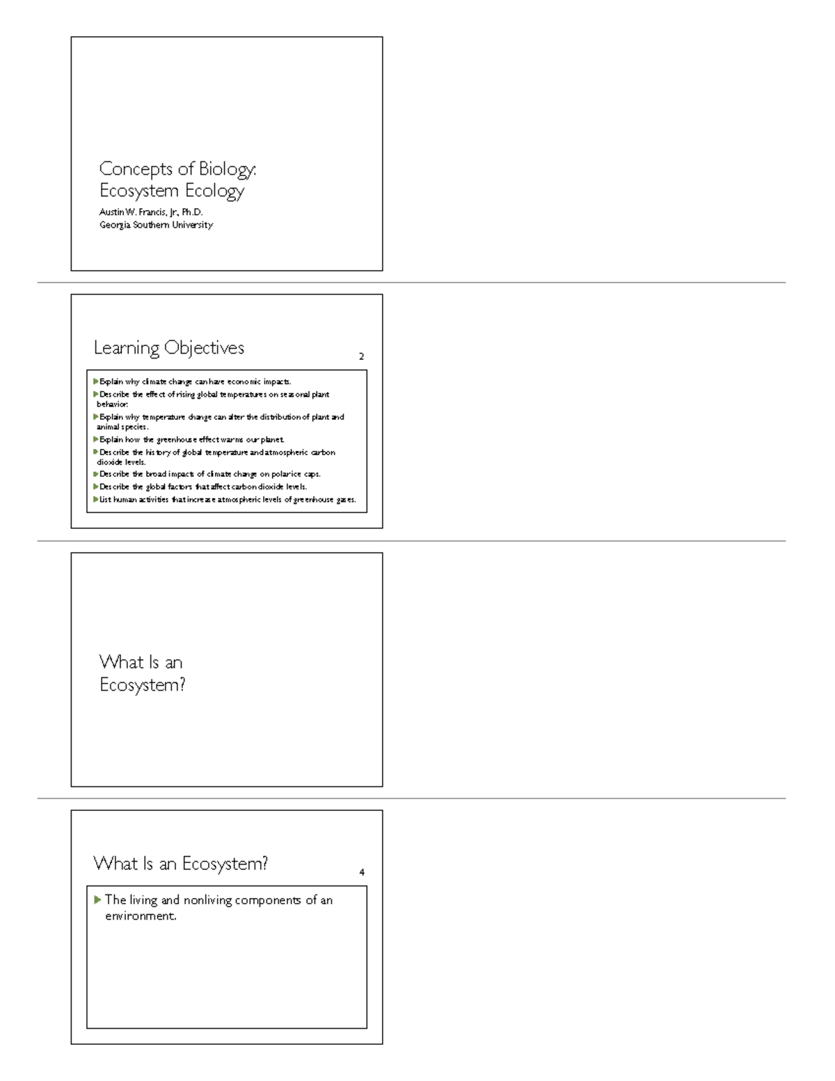 23 Ecosystem Ecology Handout - Concepts of Biology: Ecosystem Ecology ...