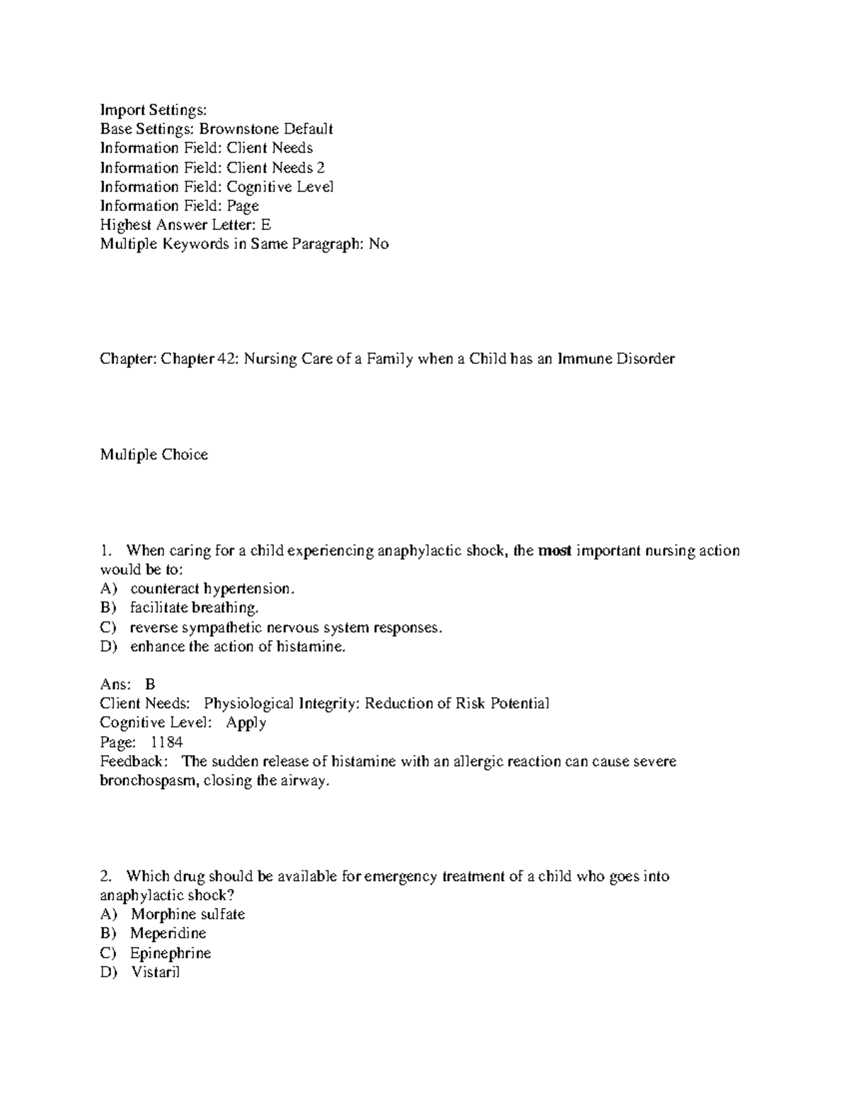 42 Nursing Care of a Family When a Child Has an Immune Disorder ...