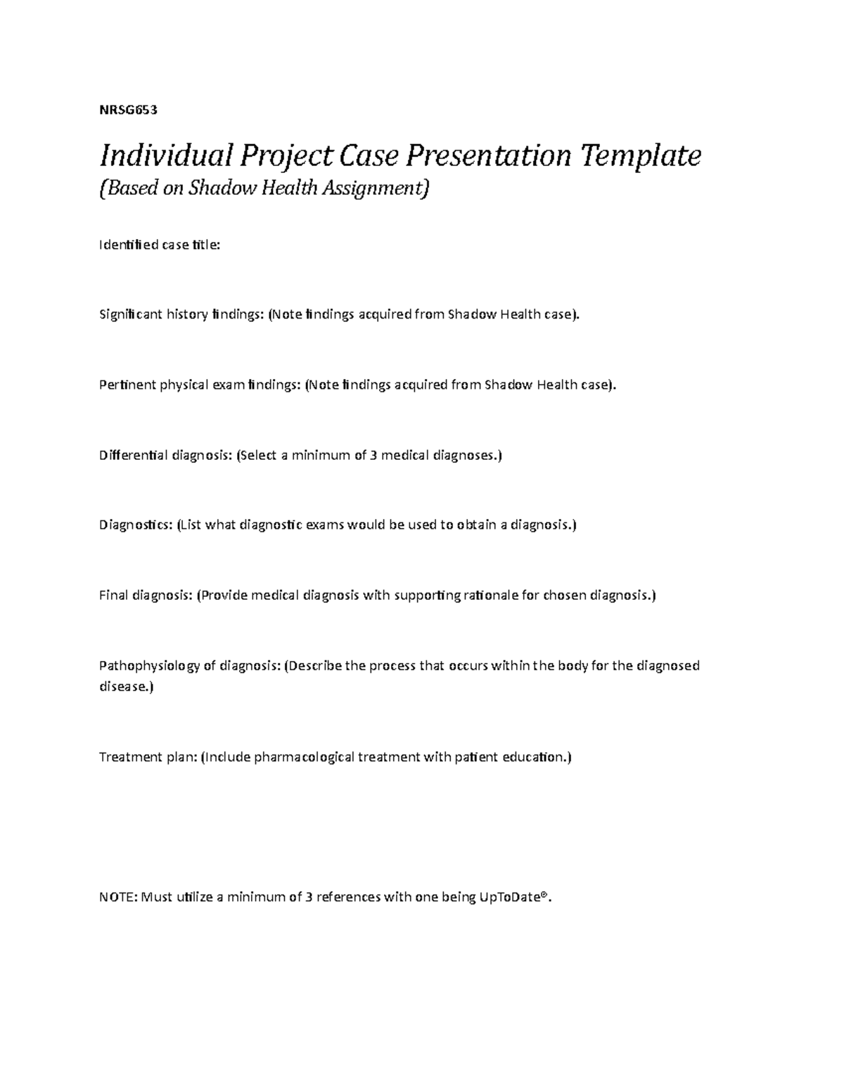 NRSG653 IP Case Study Presentation Template - NRSG Individual Project ...