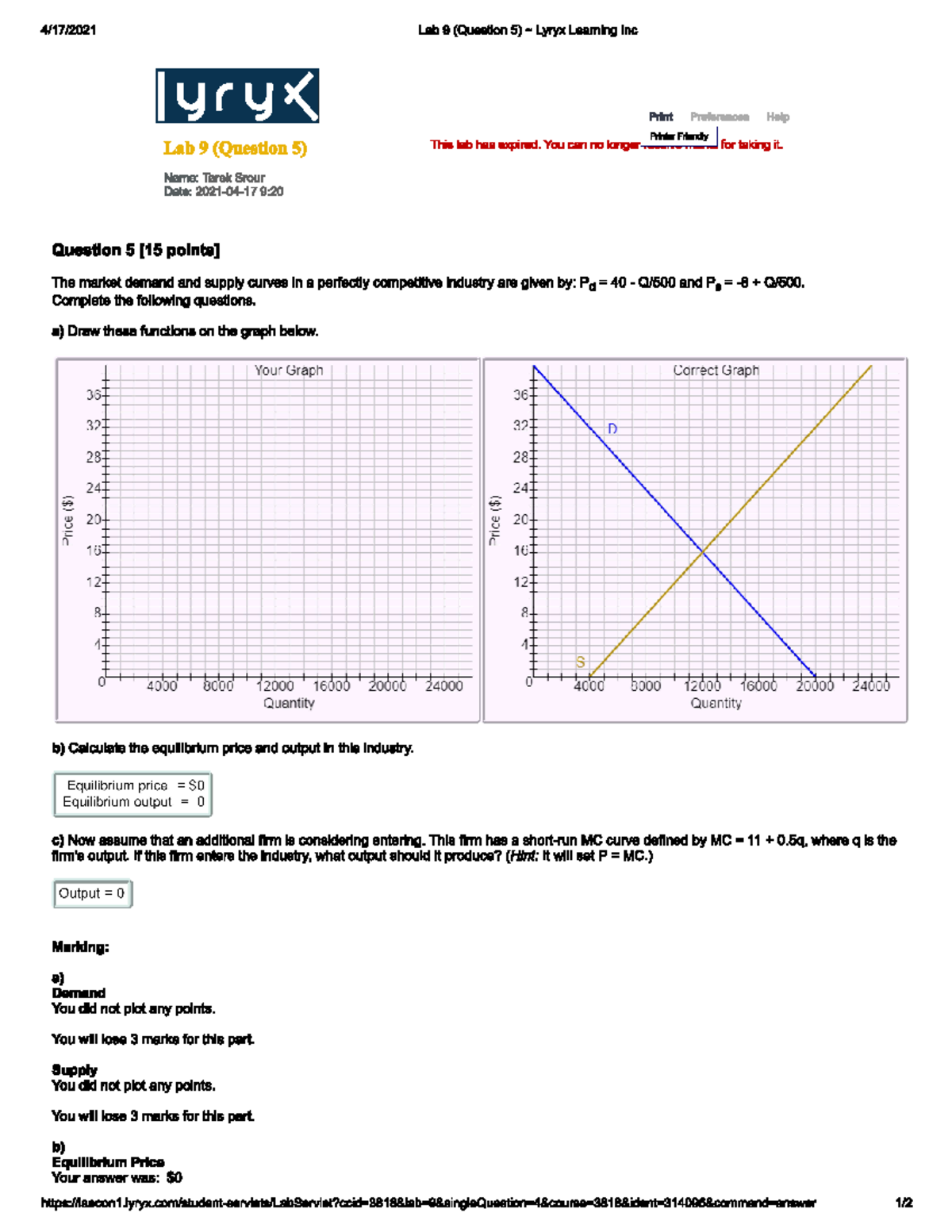Lab 9 (Question 5) - ECON 201 - Studocu
