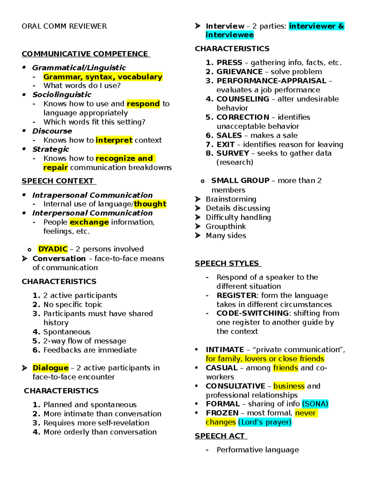 ORAL-COMM- Reviewer - UPLOAD - ORAL COMM REVIEWER COMMUNICATIVE ...