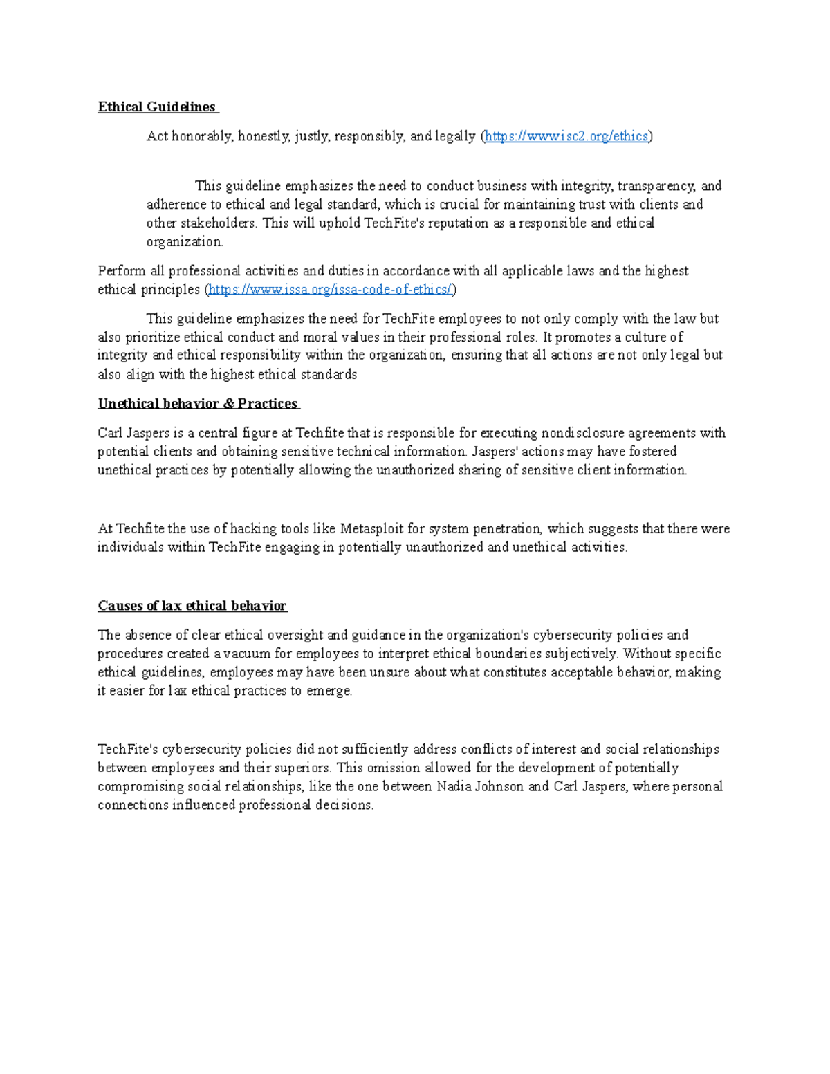 My final paper use it as a template - Ethical Guidelines Act honorably ...