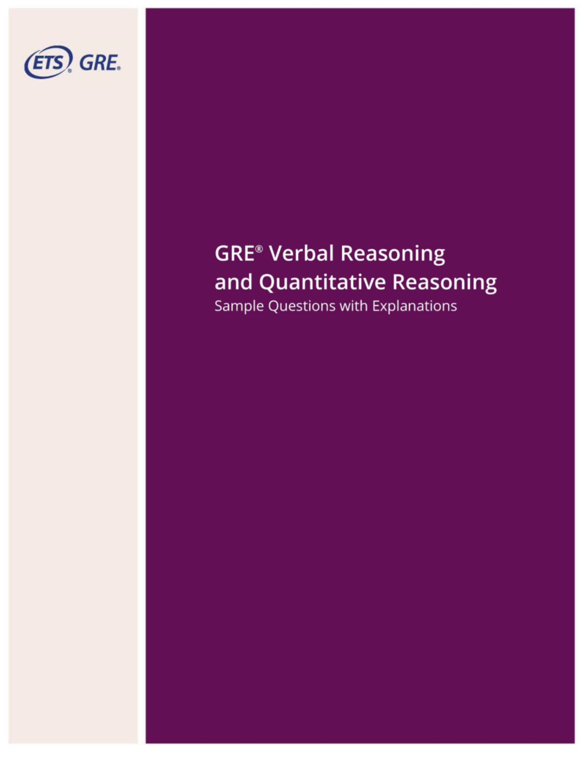 Gre-sample-questions 1 - GRE® Verbal Reasoning and Quantitative ...