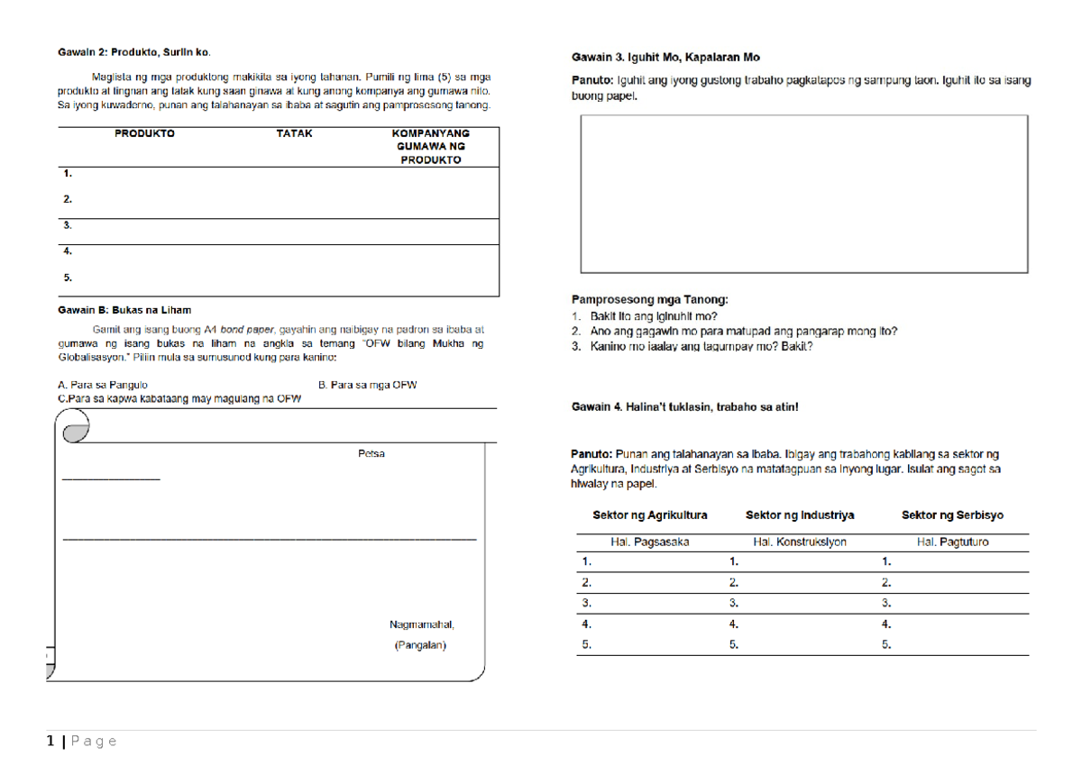 AP 10 Activities Q2 - Contemporary Issues - 1 | P a g e - Studocu