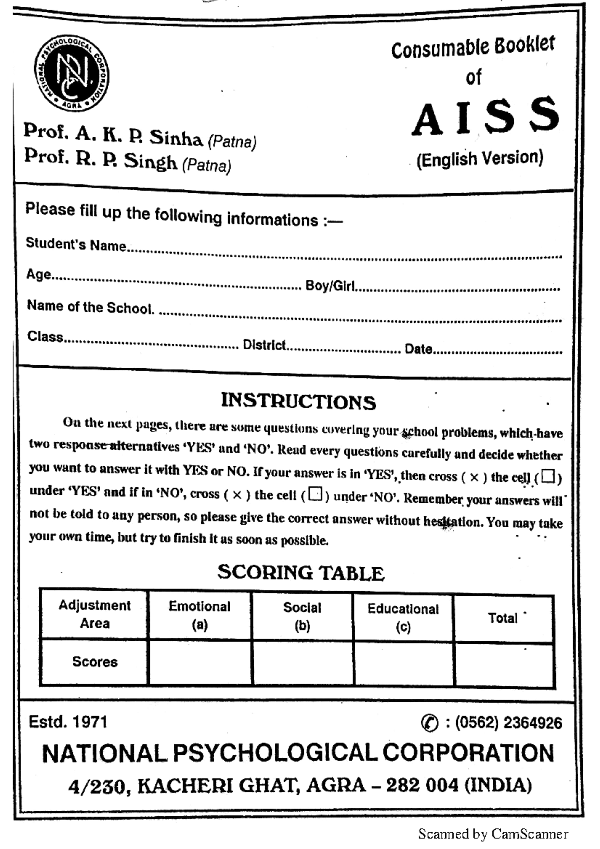 AISS Questionnaire for Practical Exam Class XII - Bsc Botony - Delhi University - Studocu