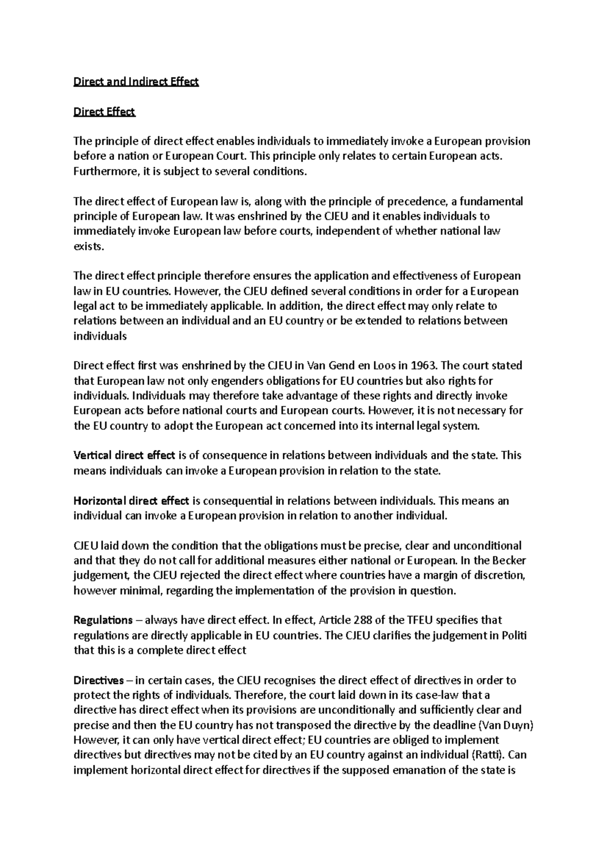 Direct and Indirect Effect - Direct and Indirect Effect Direct Effect ...