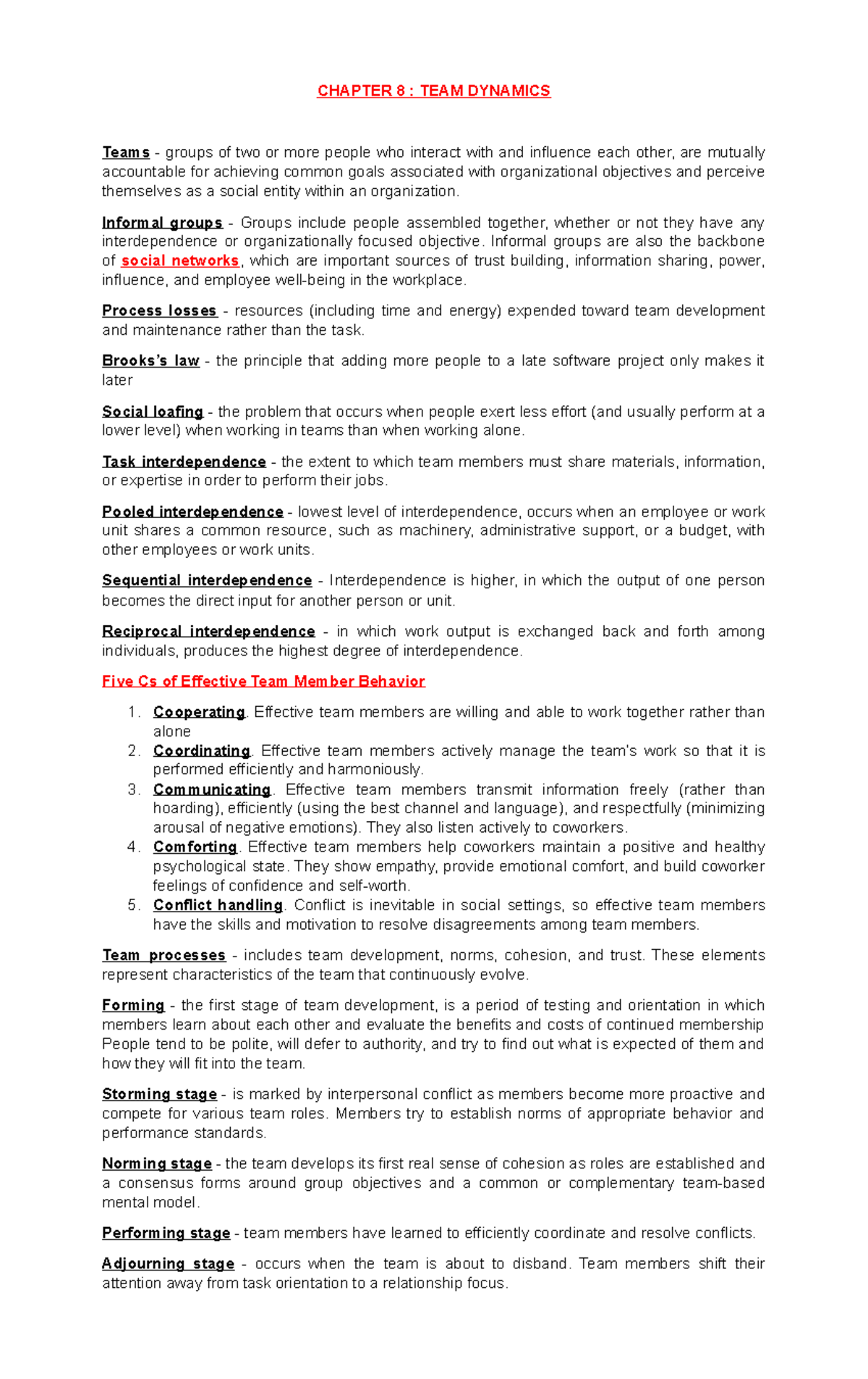 Chapters-8-to-10 - Summarized Lecture Notes for APE 2 - Chapters 8-10 ...