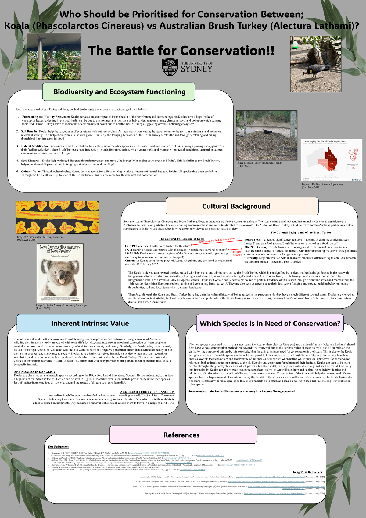 AVBS1003 Scientific Poster Conservation - Cultural Background Both the ...