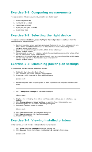 Lab Exercise - Lesson 1 - assignment - Exercise 1-1: On, In, Out, and Off In this exercise, you ...