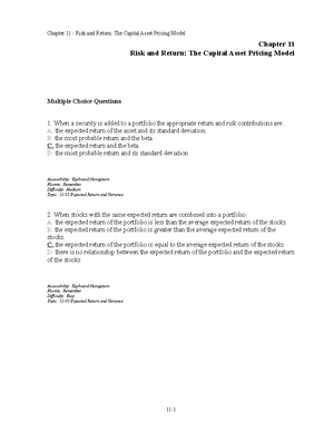 Ross CF 8ce SM Ch13 - solutions for Financial controllership 8th ...