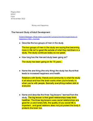 EDUC 1300 - Final Exam Review - Chapter 1, Exploring College 1. A ...