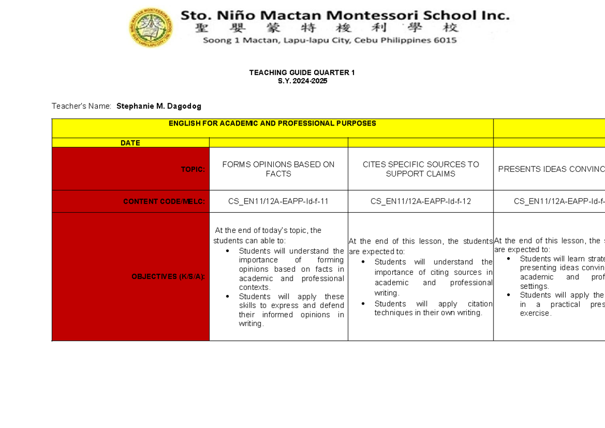 DAG0D0G-EAPP-LP- Forms Opinions, Cites Specific Sources ...
