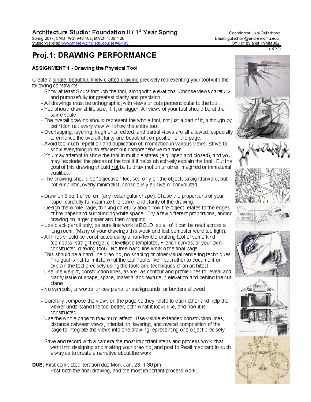 48105 S17 Drawing Instrument Assign 1 b - Architecture Studio ...