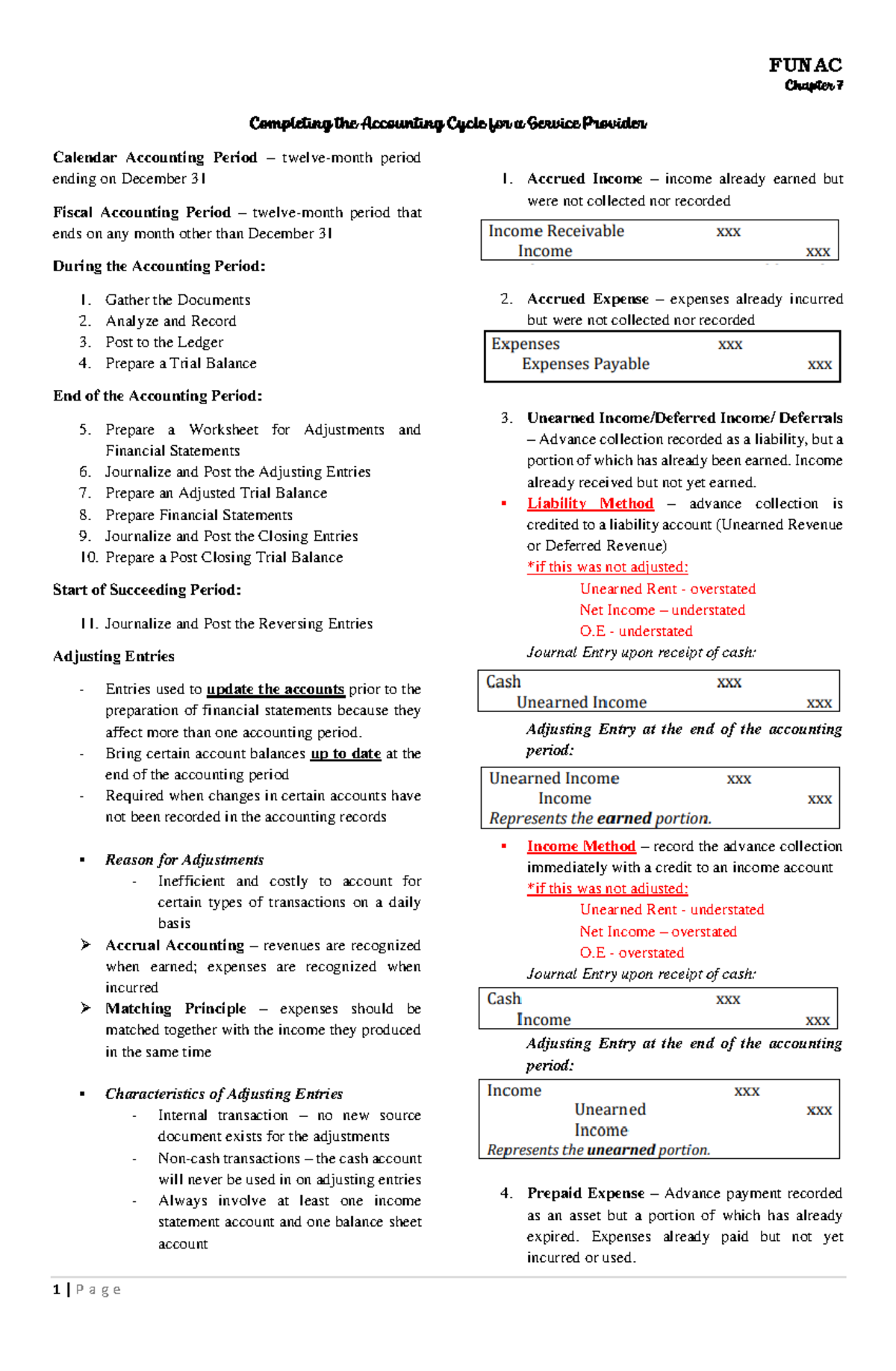 Chapter 7 Reviewer - FUNAC Chapter 7 1 | P a g e Completing the ...