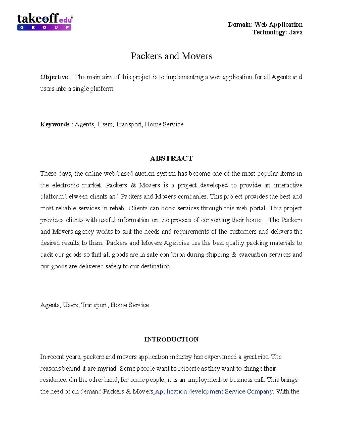 20230310121 05 7 Document-without-res - Technology: Java Packers and Movers Objective : The main ...