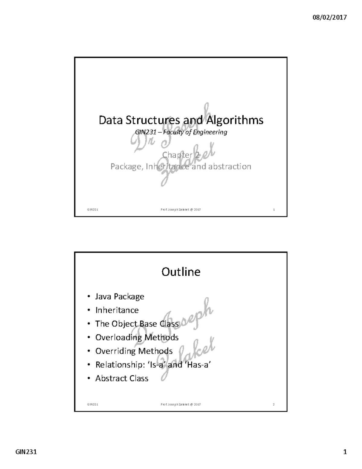 GIN 231 EN chap2 - Lecture notes 5 - • •••••GIN231• - Studocu