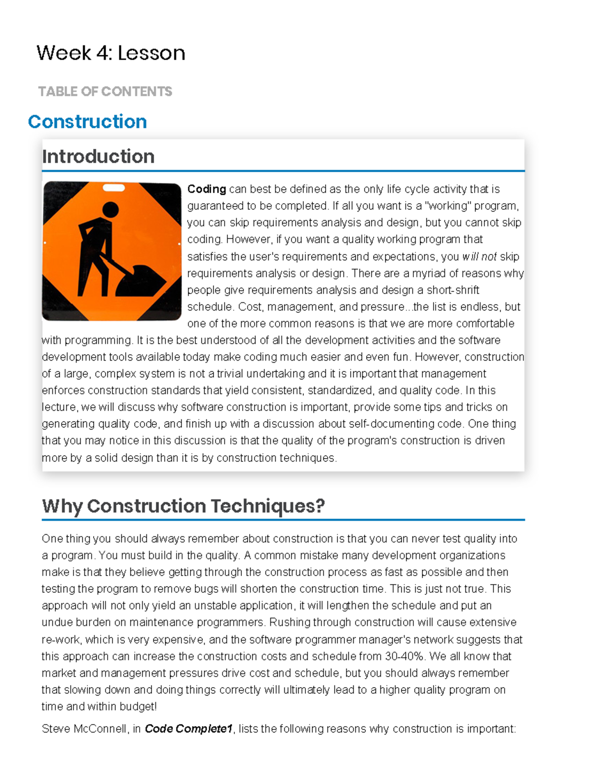 Week 4 Lesson Computer Information Systems Senior Project - 62498 ...