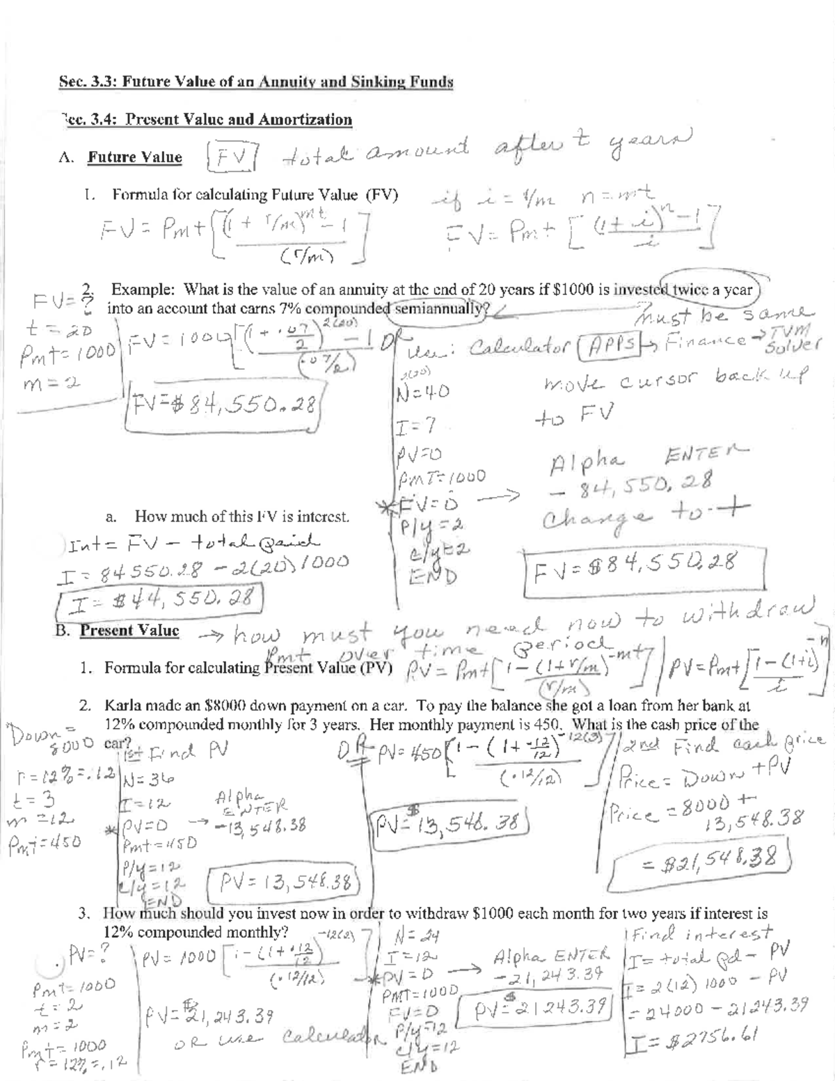 09Sec.3 - Unit 2 section 3.3- 3.4 notes - Math 1309 - Studocu